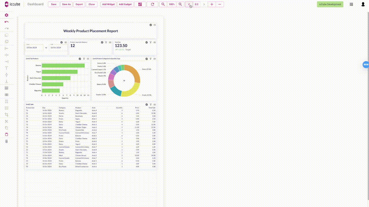 How to configure automated AI-Driven Dashboards in icCube